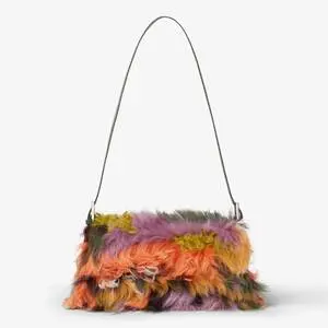 Fendi Baguette® 26424 Multicolor Inlaid Shearling Bag
